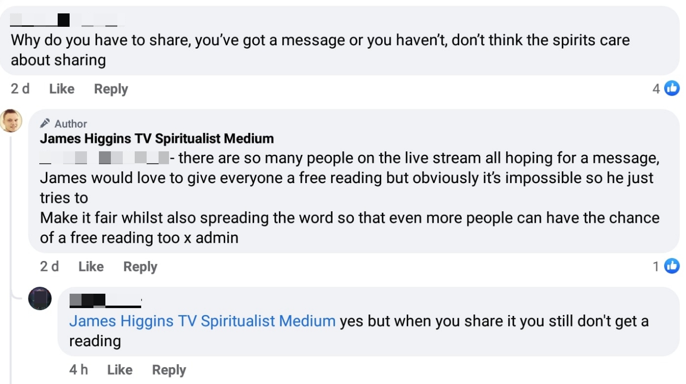 Message for “psychic” James Higgins - “A woman in Spirit is trying to get ahold of you - hurry ...